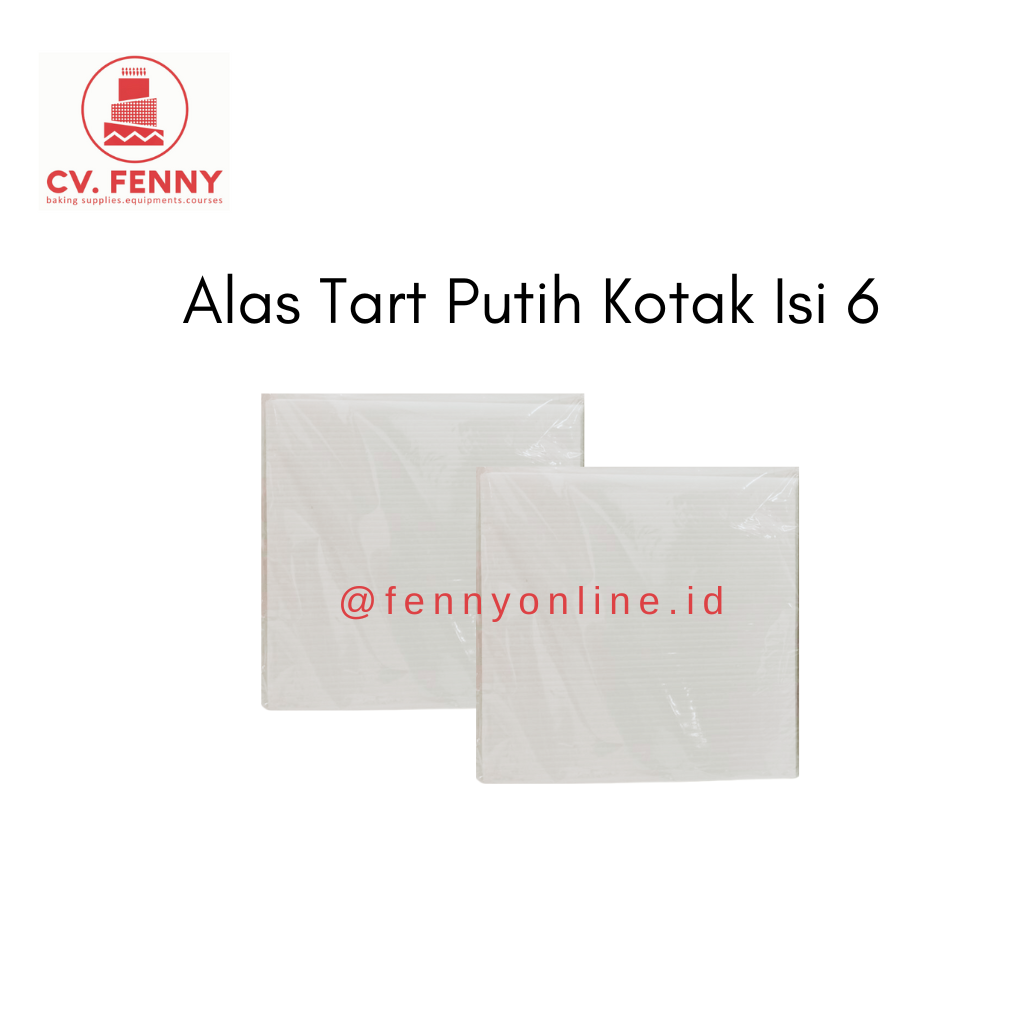 Alas Tart Putih Kotak Isi 6