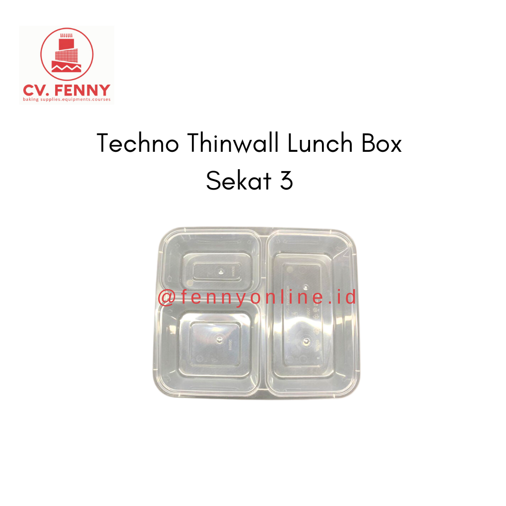 Techno Thinwall Lunch Box 3 Sekat (200)
