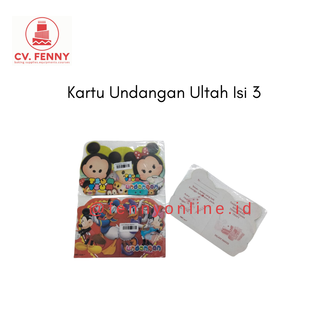 Kartu Undangan Ultah Isi 3