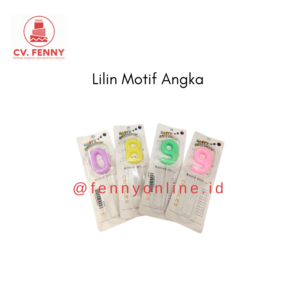 Lilin Motif Angka